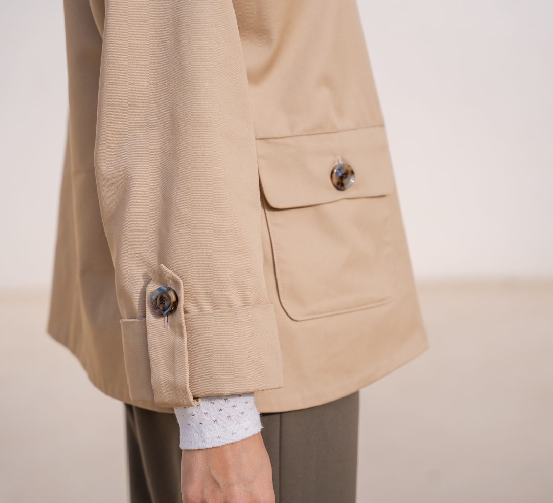 Manteau Eurydice - Le caban-ciré épuré - Anna Rose patterns