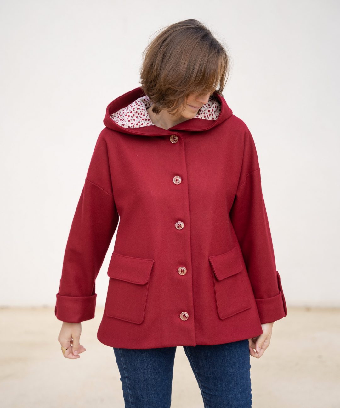 Manteau Eurydice - Le caban-ciré épuré - Anna Rose patterns