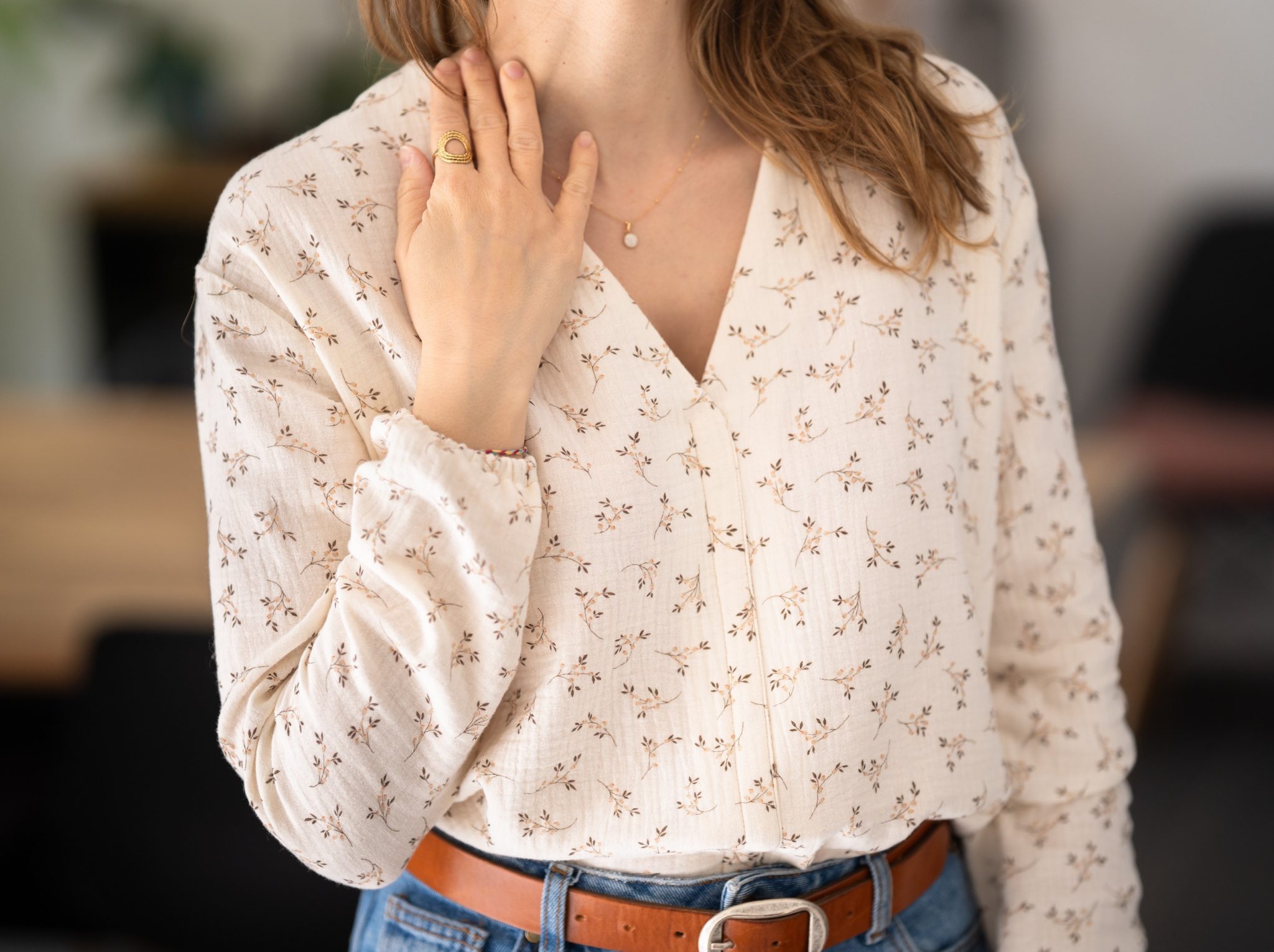 Blouse Hopp Patron de blouse printemps-été Anna Rose patterns